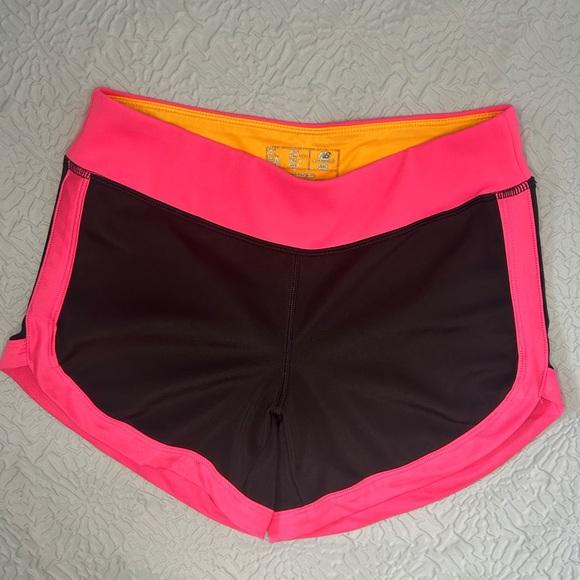 New Balance | Bottoms | New Balance Black Workout Shorts Neon Trim ...